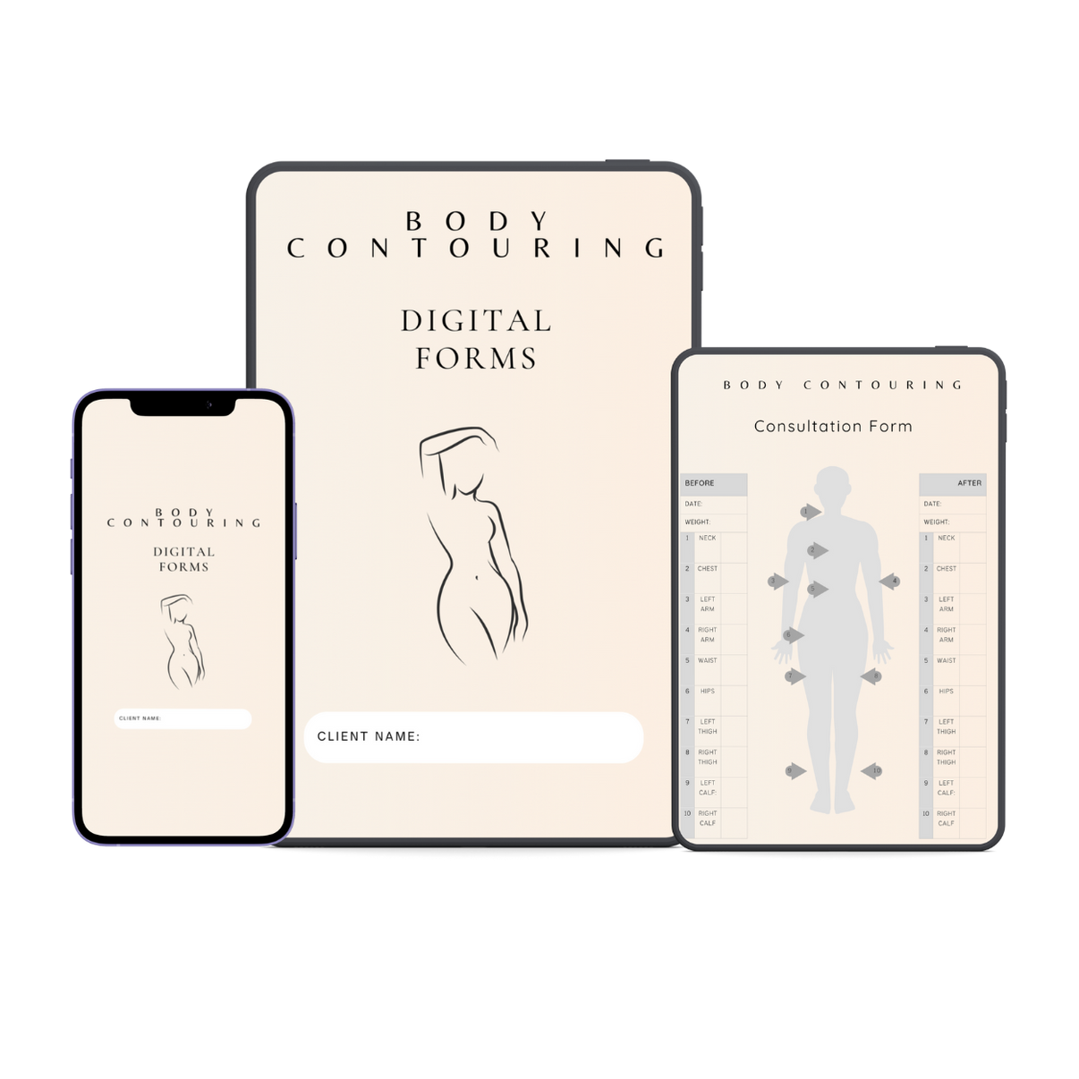 Body Contouring Digital Forms Bundle – BeautyTherma UK