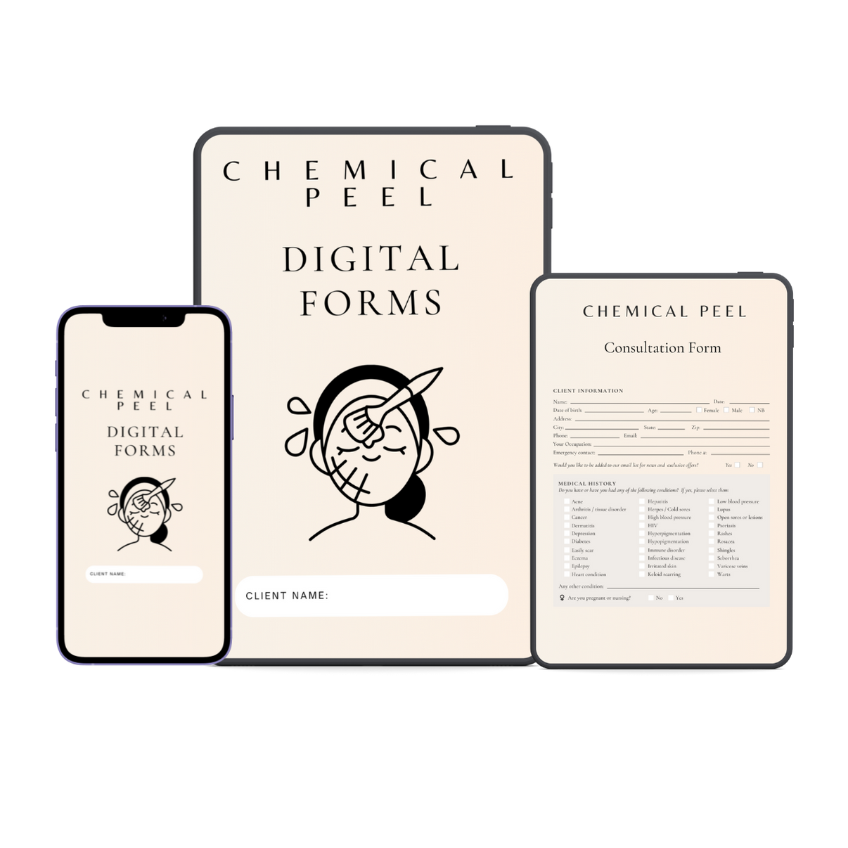 Chemical Peel Digital Forms Bundle – BeautyTherma United Kingdom